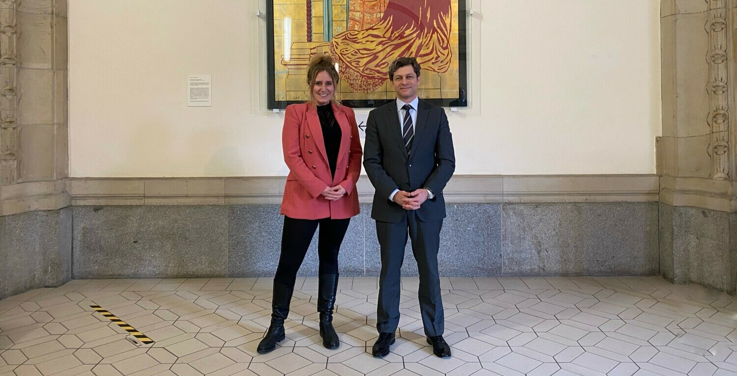 Antrittsbesuch des israelischen Gesandten im Rathaus Charlottenburg ...