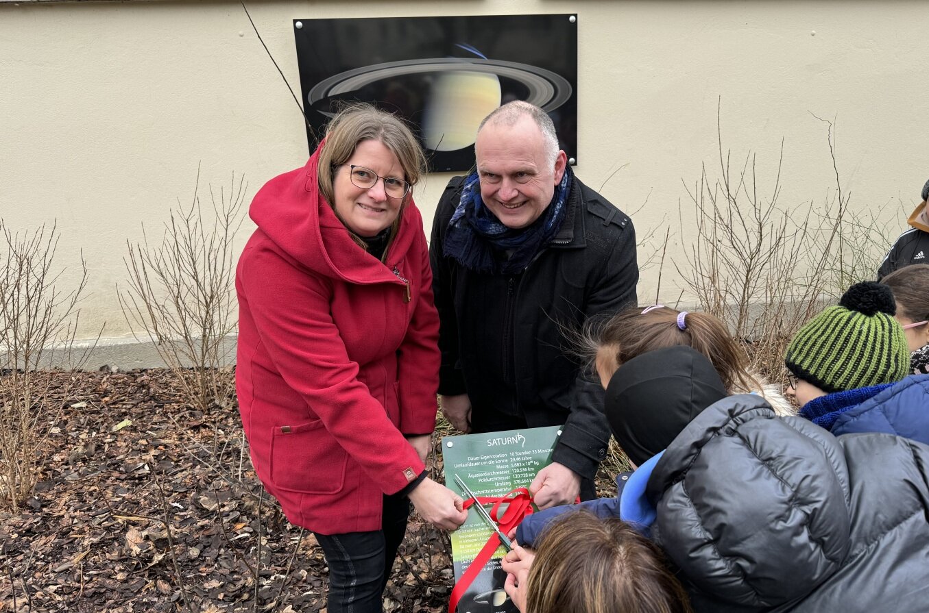 Detlef Wagner und Heike Schmitt-Schmelz weihen Planetenweg an der ...