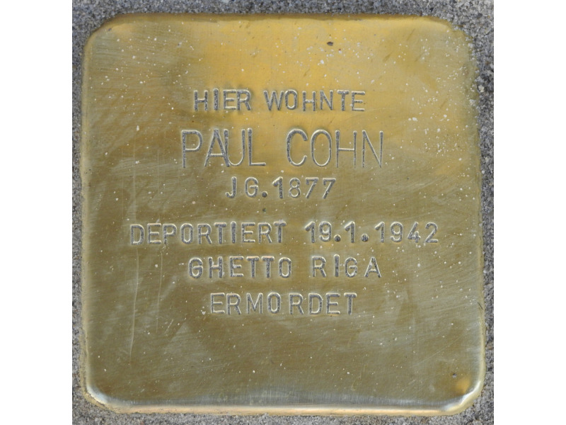 Stolperstein Kaiser-Friedrich-Str. 80/81 - Berlin.de