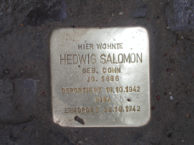 Stolpersteine Mommsenstr. 45 - Berlin.de