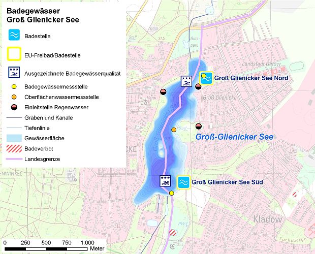 Gro Glienicker See S d Moorloch Badegew sserprofil Berlin de